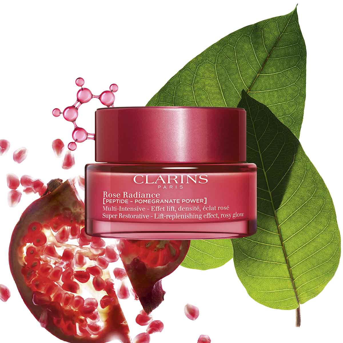 Crème Eclat Visage aux Peptides - Rose Radiance | CLARINS®